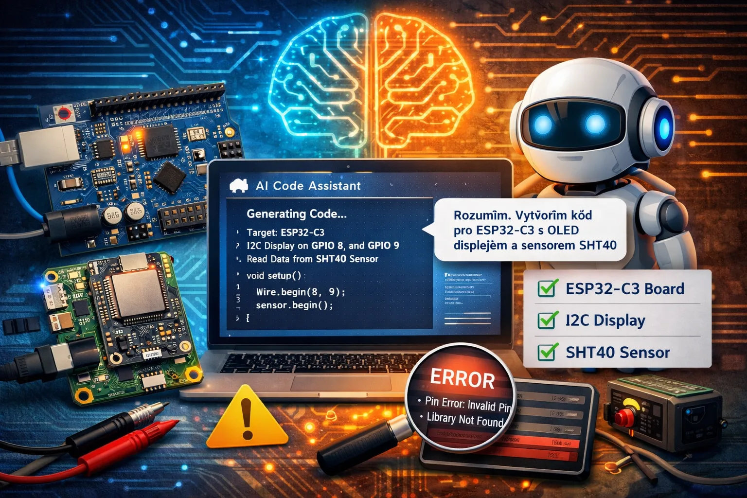 Jak programovat Arduino, ESP32 a Raspberry Pi s pomocí AI. Správné ...